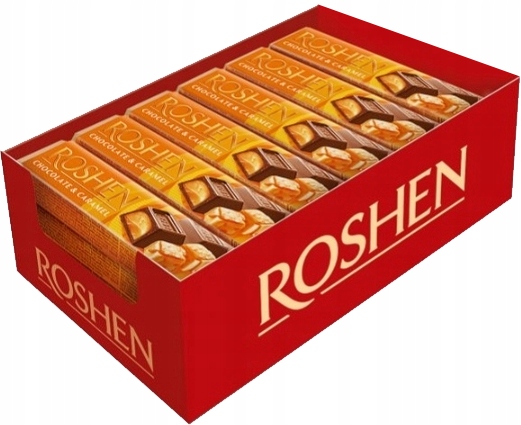 Baton czekoladowy z karmelem 30g ROSHEN x30 (4823077636875) • Cena ...