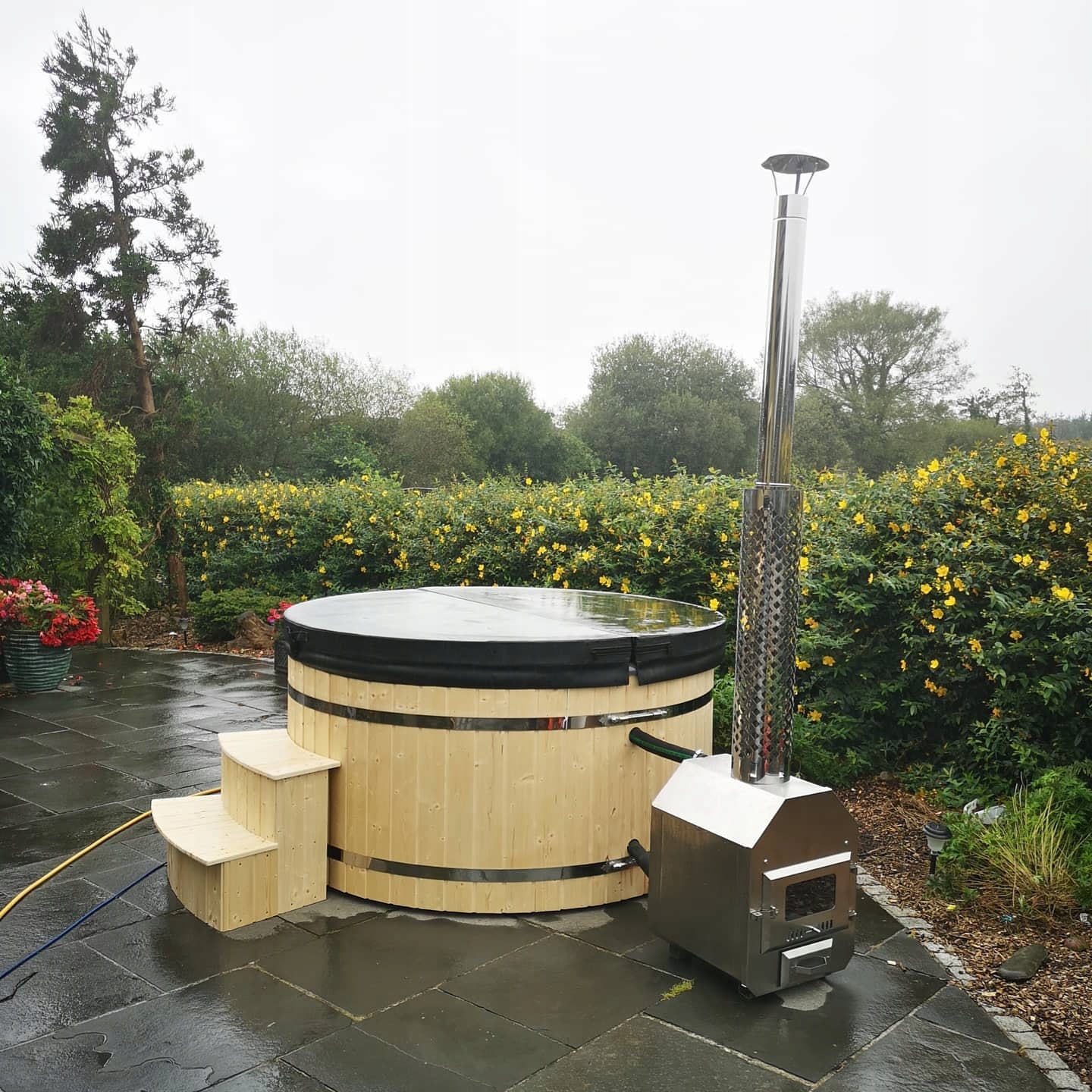 BALIA OGRODOWA KOBA DELUXE Ø200CM Z PIECEM ZEWNĘTRZNYM (DEL200Z) • Cena ...