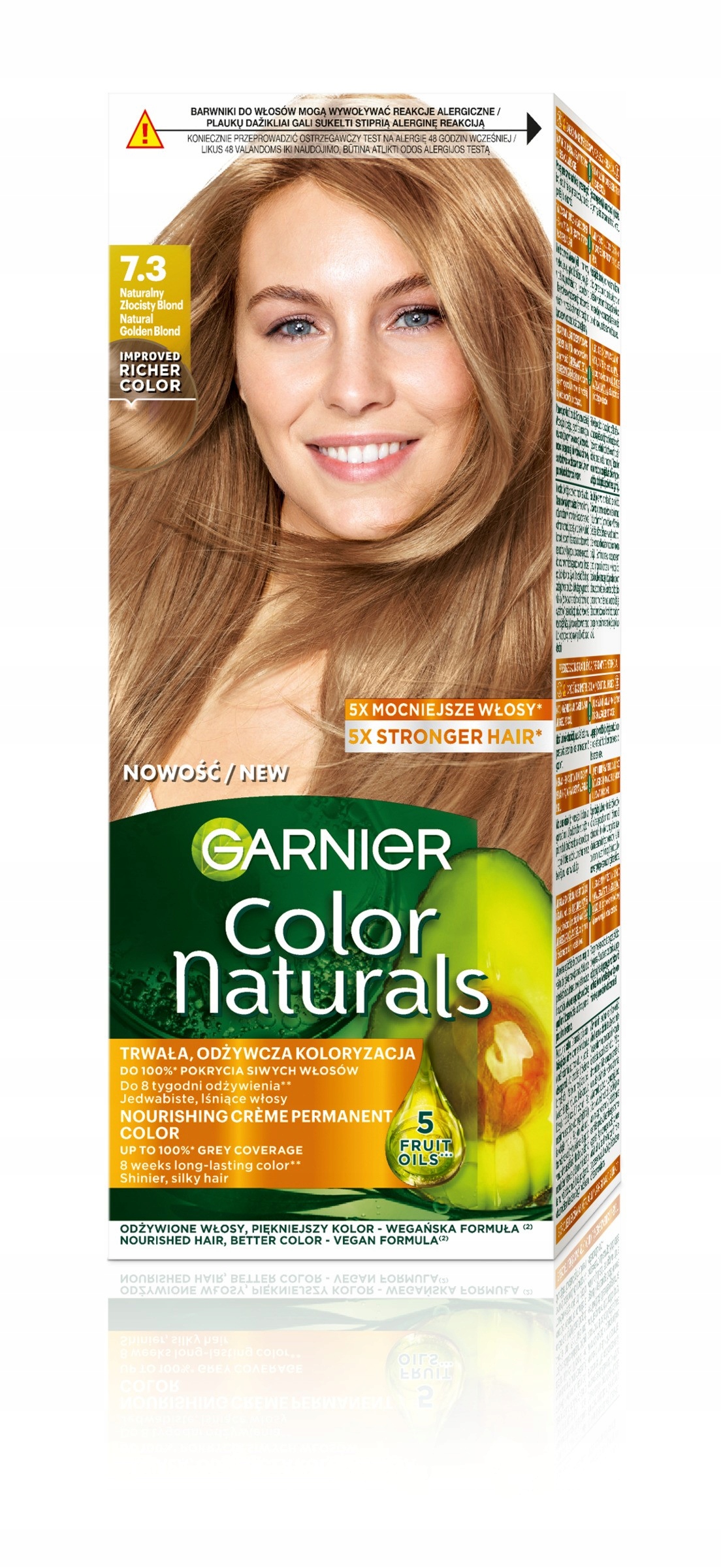 Garnier Color Naturals Farba do włosów nr 7.3 Nat Gold Blonde ...