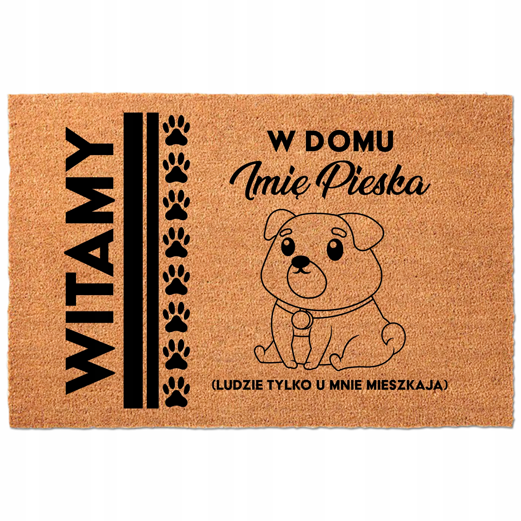 ROHOŽKA POD VCHODOVÉ DVEŘE DO BOT KOKOSOVÁ WITAMY W DOMU TWOJE IMIĘ ...