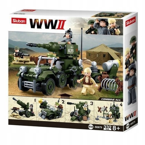 Klocki Sluban Wojsko 332 elementy plastikowe (5900949406770) • Cena ...