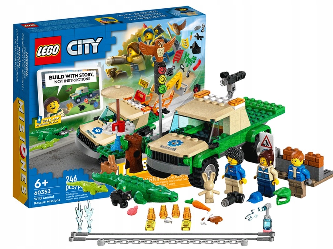 LEGO CITY 60353 MISJA RATOWANIA DZIKICH ZWIERZĄT 12164680060 - Allegro.pl