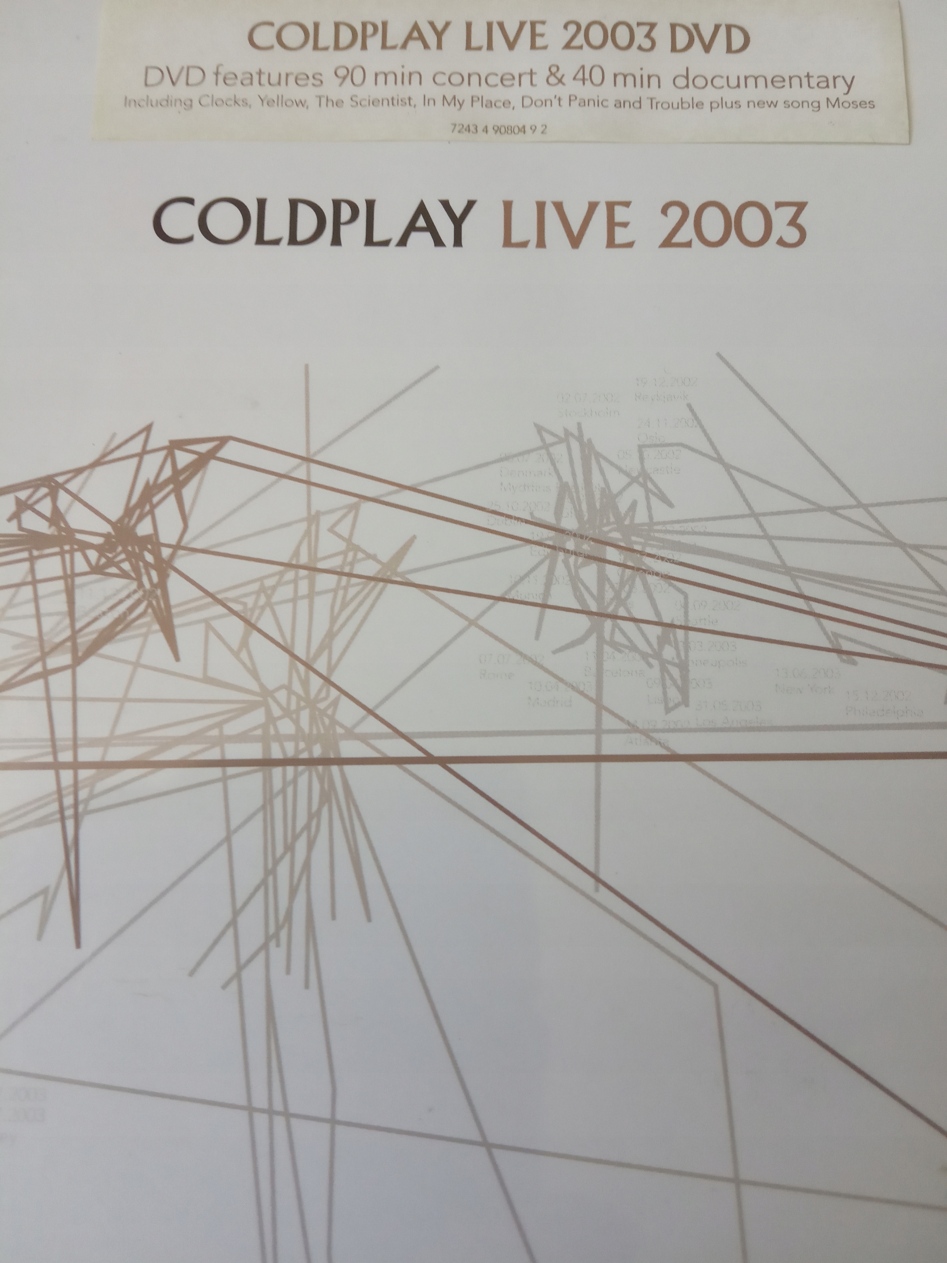 COLDPLAY , live 2003 , dvd 14307766869 - Sklepy, Opinie, Ceny w Allegro