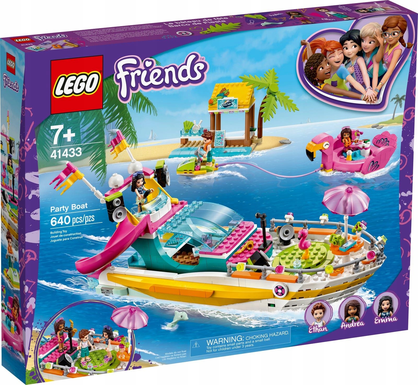 KLOCKI LEGO FRIENDS IMPREZOWY JACHT PRZYJACIÓŁEK (5702016686869) • Cena ...