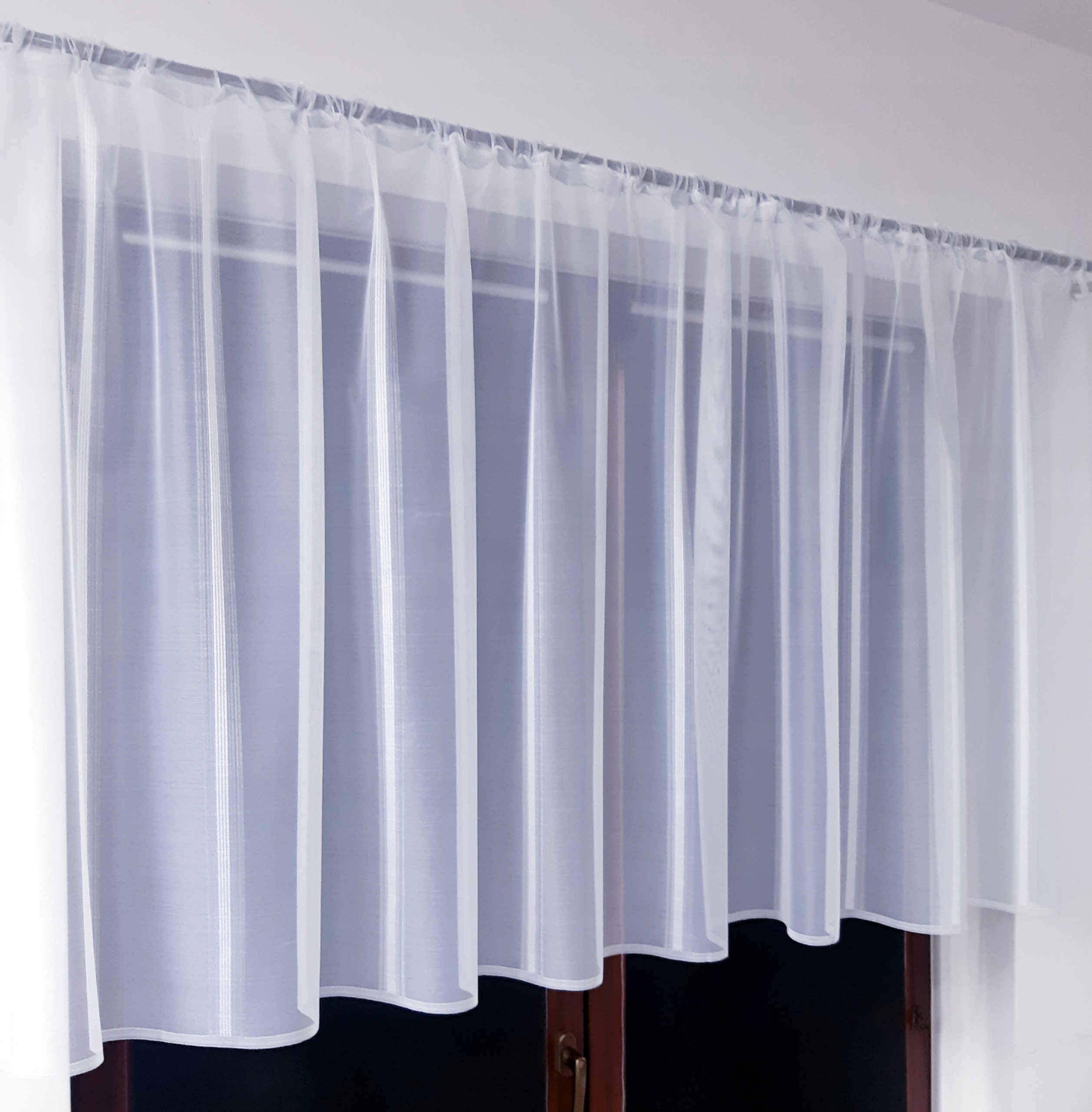 Firany firanki firana żakard biała gotowa wzór (241410/122) • Cena ...