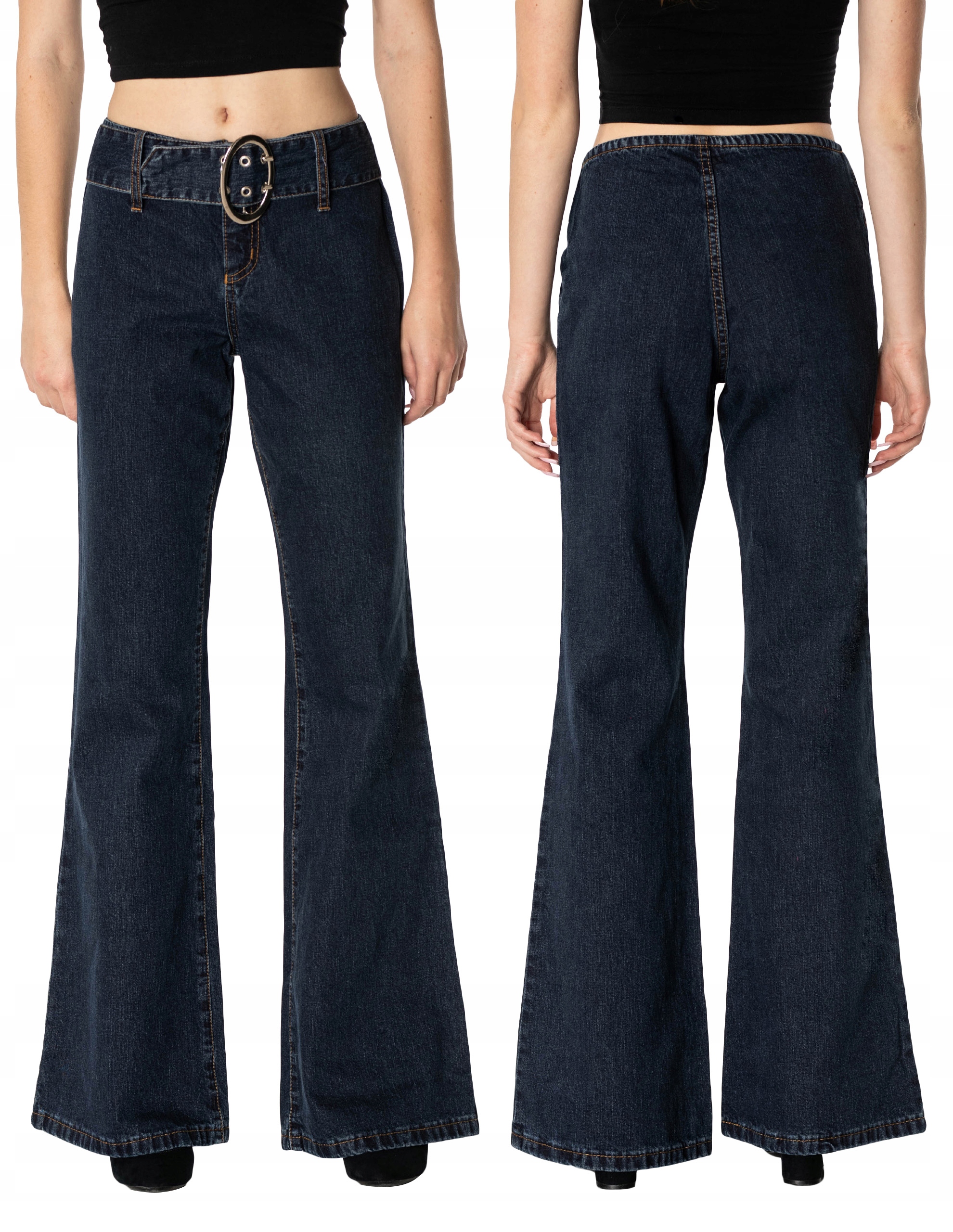 Szerokie Spodnie Dzwony Damskie Dżinsy BIG WIND JEANS 235 W28/L32 ...