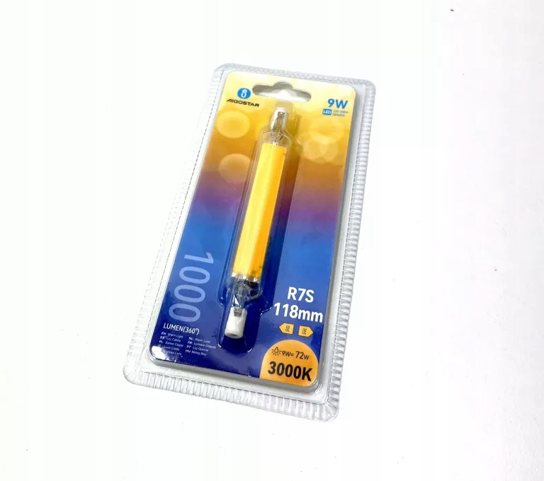 ŻARÓWKA ŻARNIK LED R7S 9W 118MM 3000K (8433325309114) • Cena, Opinie ...