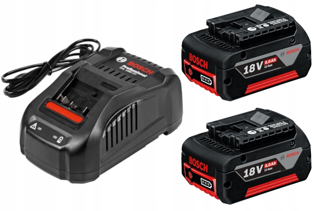 BOSCH 2x AKUMULATOR GBA 18V 5.0Ah + GAL 1880 CV (1600A00B8J) • Cena, Opinie 12327560240 • Allegro.pl