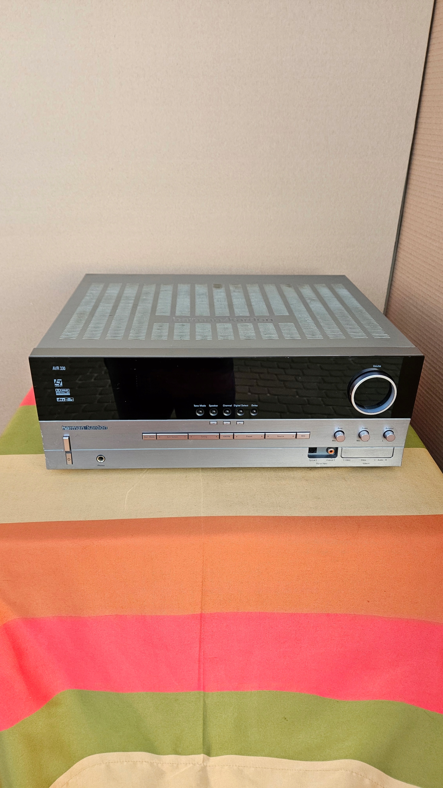 Amplituner HARMAN KARDON AVR-330 7.1 srebrny • Opinie - Allegro