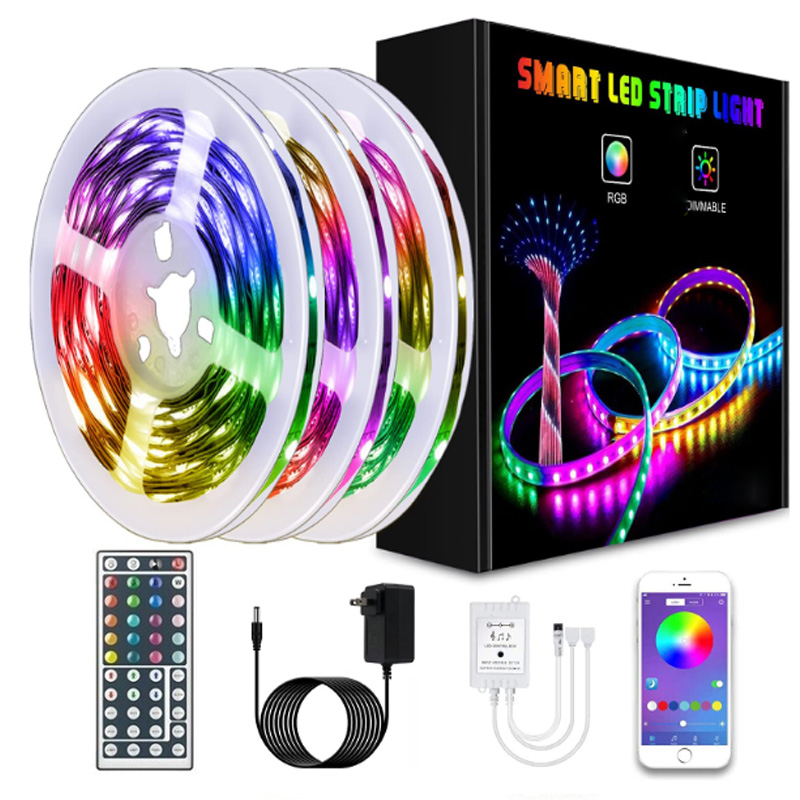 Taśma LED RGB 30m (2x15m) pilot + bluetooth - porównaj ceny - Allegro.pl