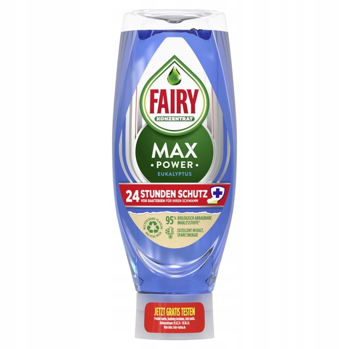 Fairy Płyn Do Naczyń Max Power Eucalyptus Antibacterial 545 ml ...
