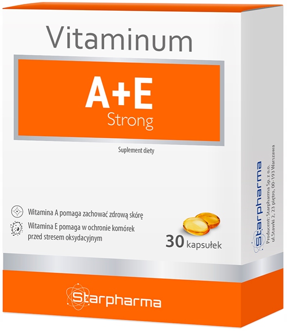 STARPHARMA Vitaminum A+E Strong witamina A E 30 kapsułek (5906874986752) • Cena, Opinie ...
