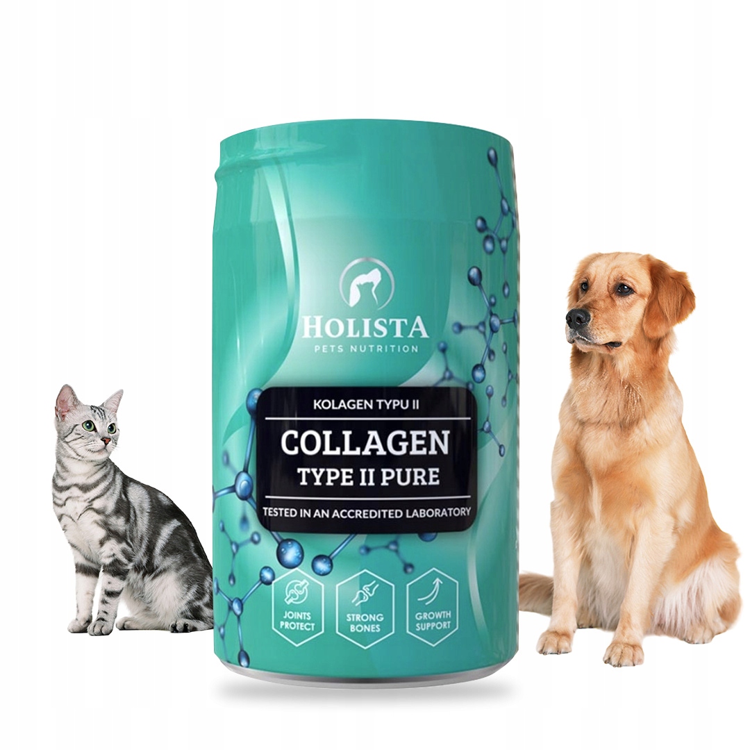 HOLISTA COLLAGEN TYPE II PURE KOLAGEN dla Psa KOTA ODBUDOWA CHRZĄSTKI ...