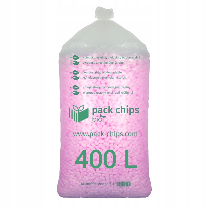 Wypełniacz Skrobiowy Chrupki EKO 400L różowy • Cena, Opinie - Allegro