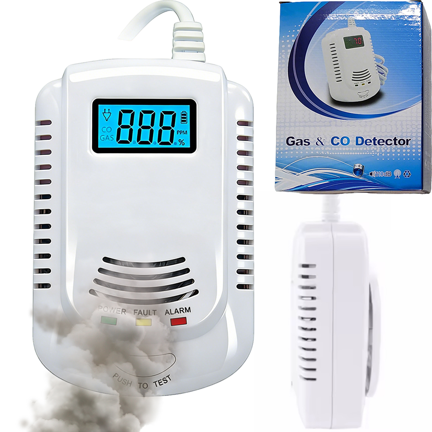 Detektor senzoru oxidu uhelnatého (CO) - Alarm s certifikací CE ...