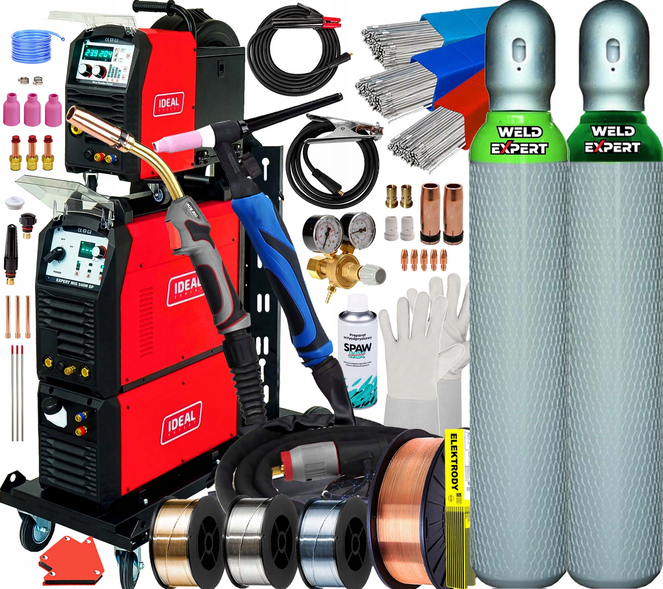 Spawarka inwertorowa Ideal EXMIG540WP ZESTAW#1 10-500 A (5904624030205) • Cena, Opinie ...
