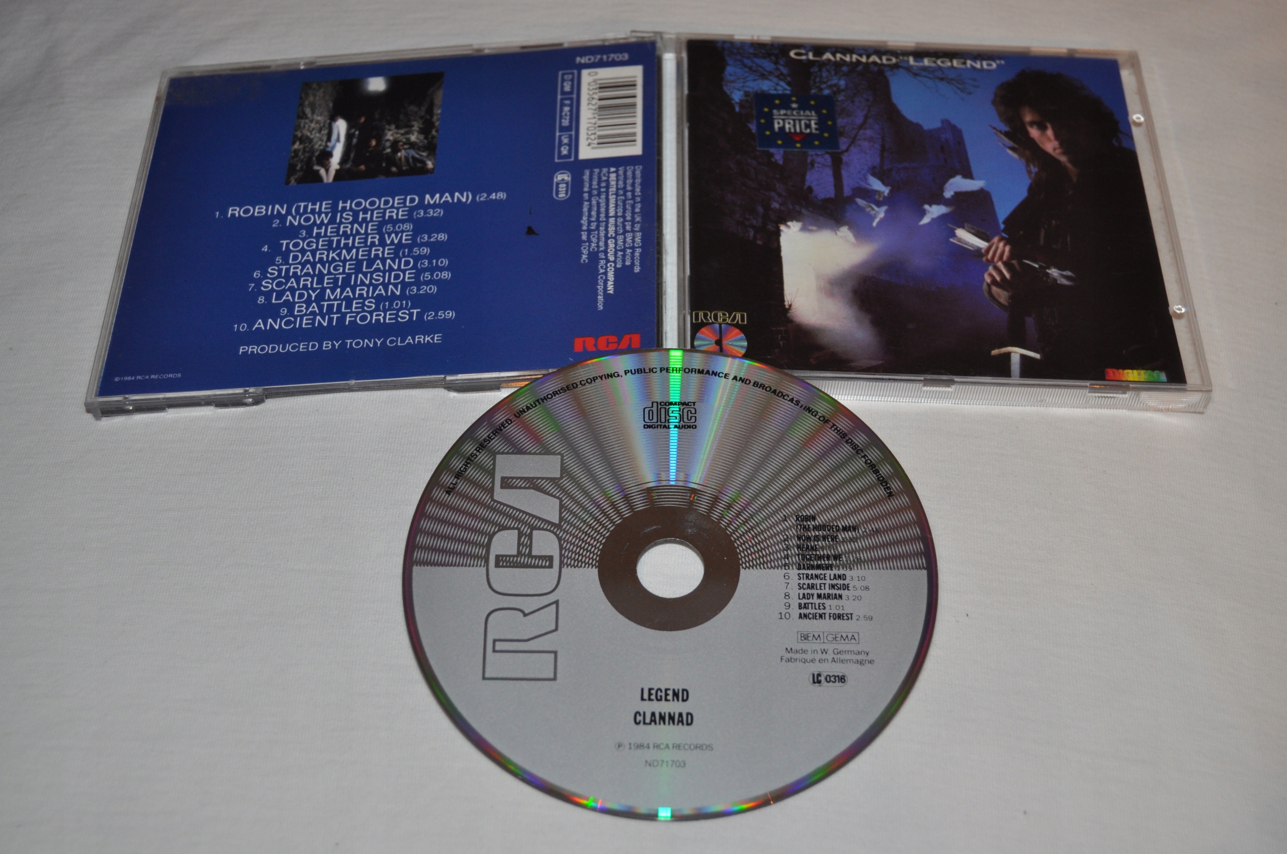 CLANNAD - LEGEND ROBIN HOOD 1984R MADE IN GERMANY IDEAŁ CD 17613722814 ...