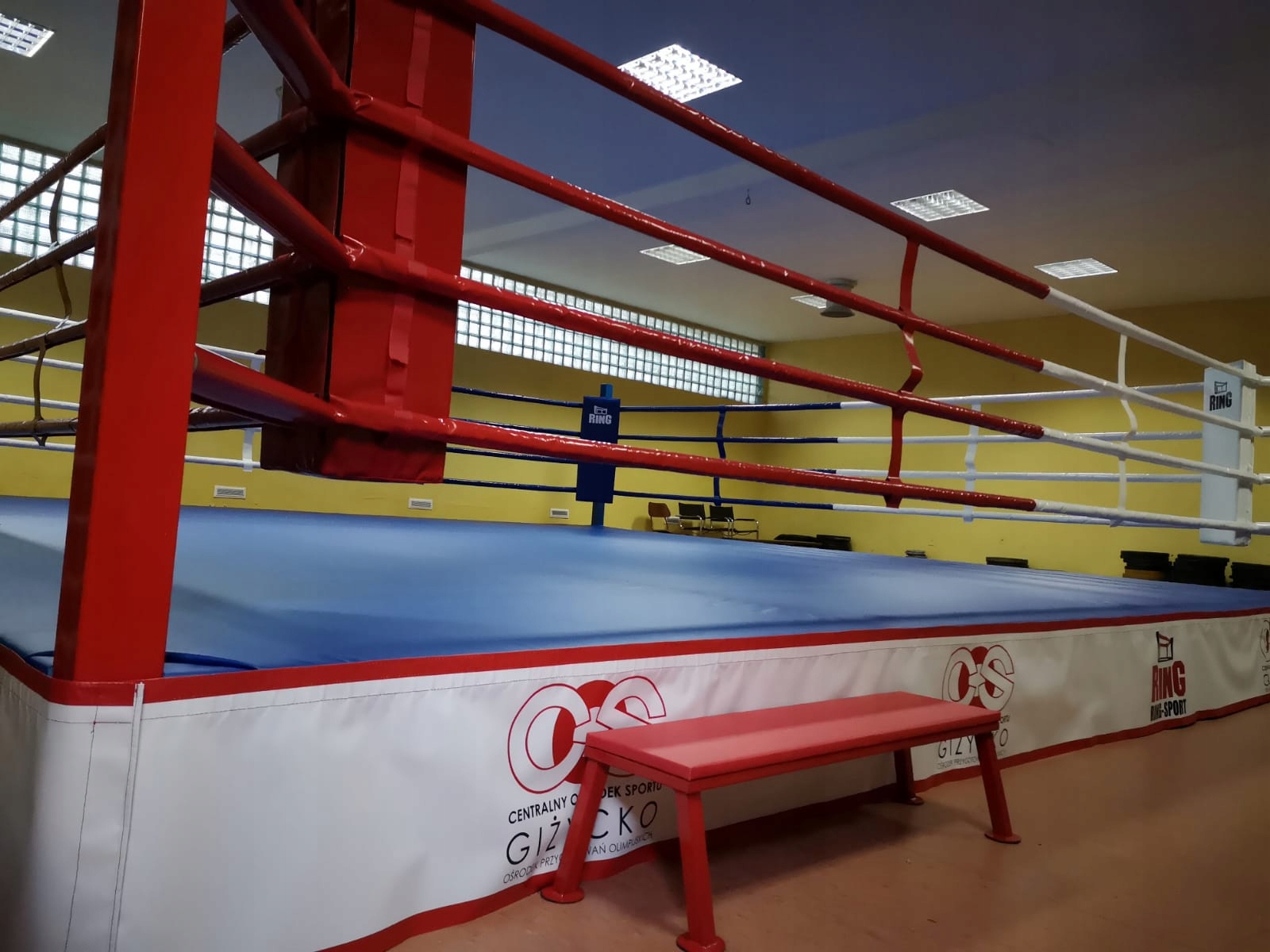PROFESJONALNY RING BOKSERSKI Z PODESTEM 7.8x7.8m - 5902650225121 ...