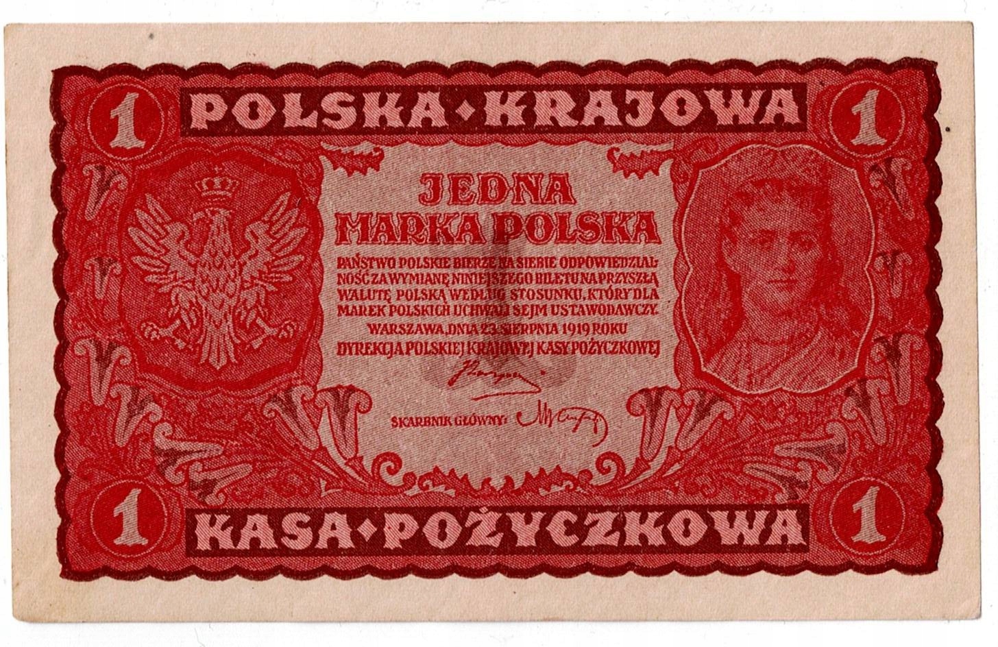 1 Marka Polska 1919 - Niska cena na Allegro