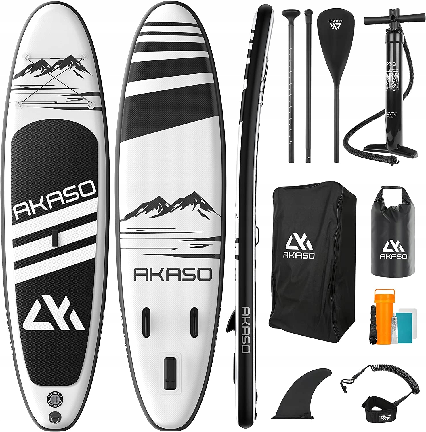 Deska SUP AKASO Stand Up Paddleboard AKASO 305 x 81 x 15 cm - 810082445954 - 16439130817 - Allegro
