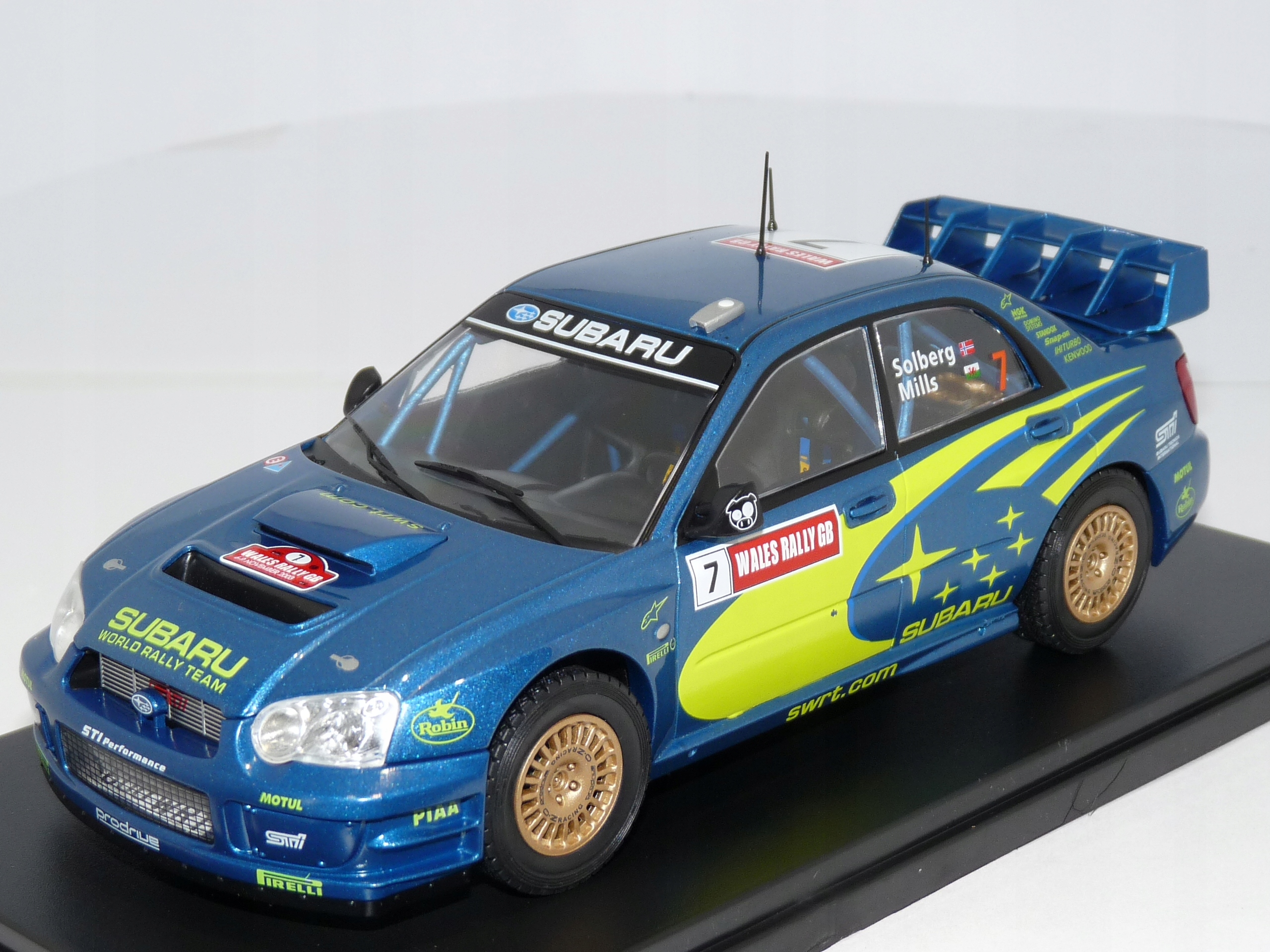 Subaru Impreza WRC #7 P.Solberg Rally Great Britain 2003 1:24 Hachette ...