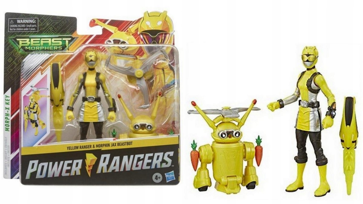 Power Rangers Morphers YELLOW Ranger JAX Beastbot (5010993640331 ...
