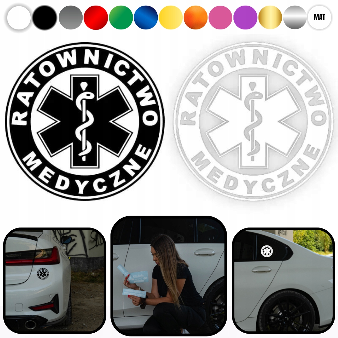 Eskulap Naklejka - Niska cena na Allegro