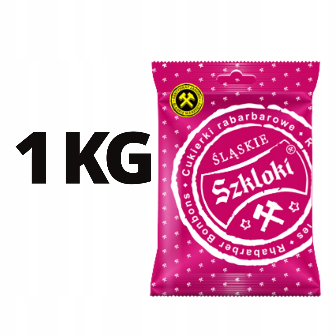 CUKIERKI ŚLĄSKIE SZKLOKI RABARBAROWE VISA 1KG (5907666575475) • Cena ...