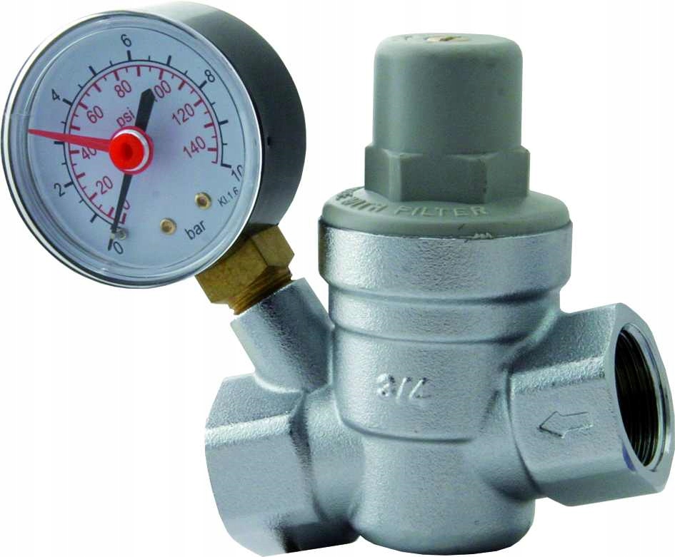 REDUKTOR CIŚNIENIA WODY 1 CAL MANOMETR + FILTR GOSHE (5902539205718) • Cena, Opinie • Zawory ...