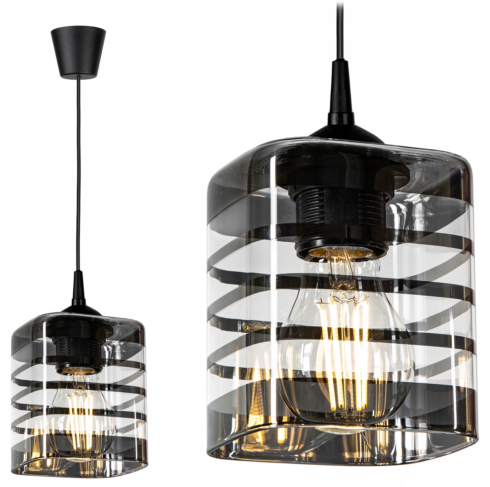 SZKLANA LAMPA WISZĄCA SUFITOWA ŻYRANDOL PLAFON LED (401/PCH) • Cena ... SZKLANA LAMPA WISZĄCA SUFITOWA ŻYRANDOL PLAFON LED (401/PCH) • Cena ...