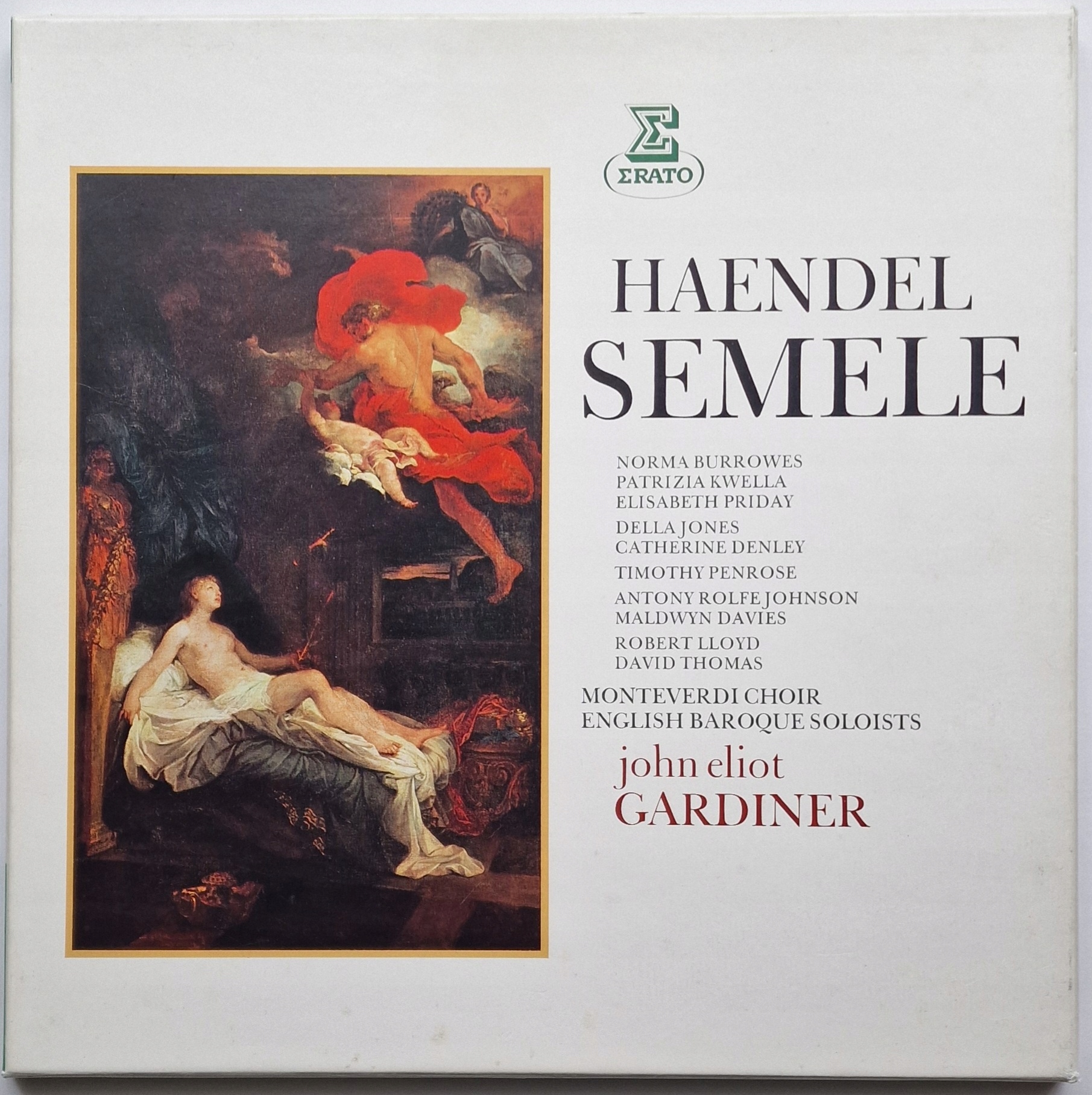 Handel Semele English Baroque Soloists Gardiner EX France Box 3x Winyl ...