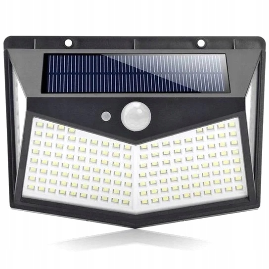 LAMPA SOLARNA ZEWNĘTRZNA LED 212 CZUJNIK RUCHU ULICZNA OGRODOWA ...