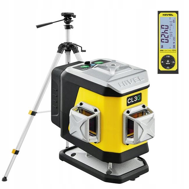 Laser krzyżowy zielony 3x360° bluetooth Nivel System CL3G ...