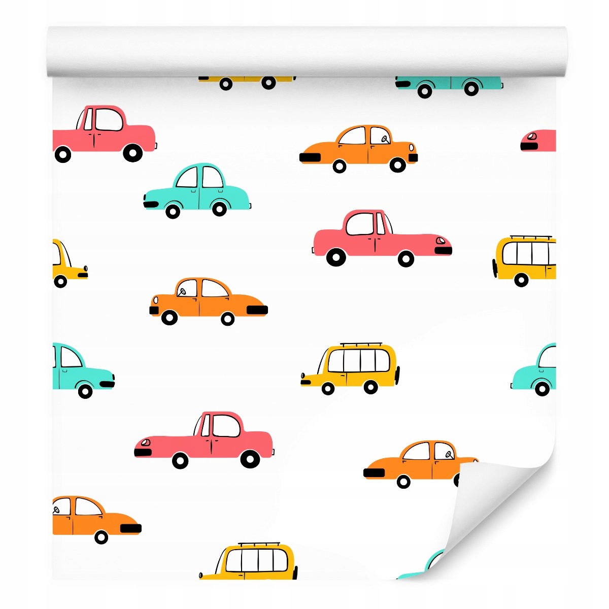 Tapeta dla chłopca samochody kolorowe auta pojazdy (5903904307518 ...