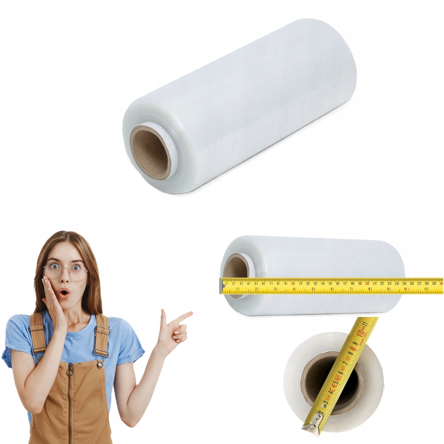 FOLIA STRETCH MINI RAP 25CM 1KG MOCNA TRANSPARENT STRECZ • Cena, Opinie ...