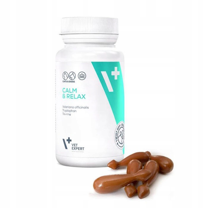 VET EXPERT CALM & RELAX 30 KAPS NA PODRÓŻ USPOKOJENIE LĘK I STRES U PSA ...