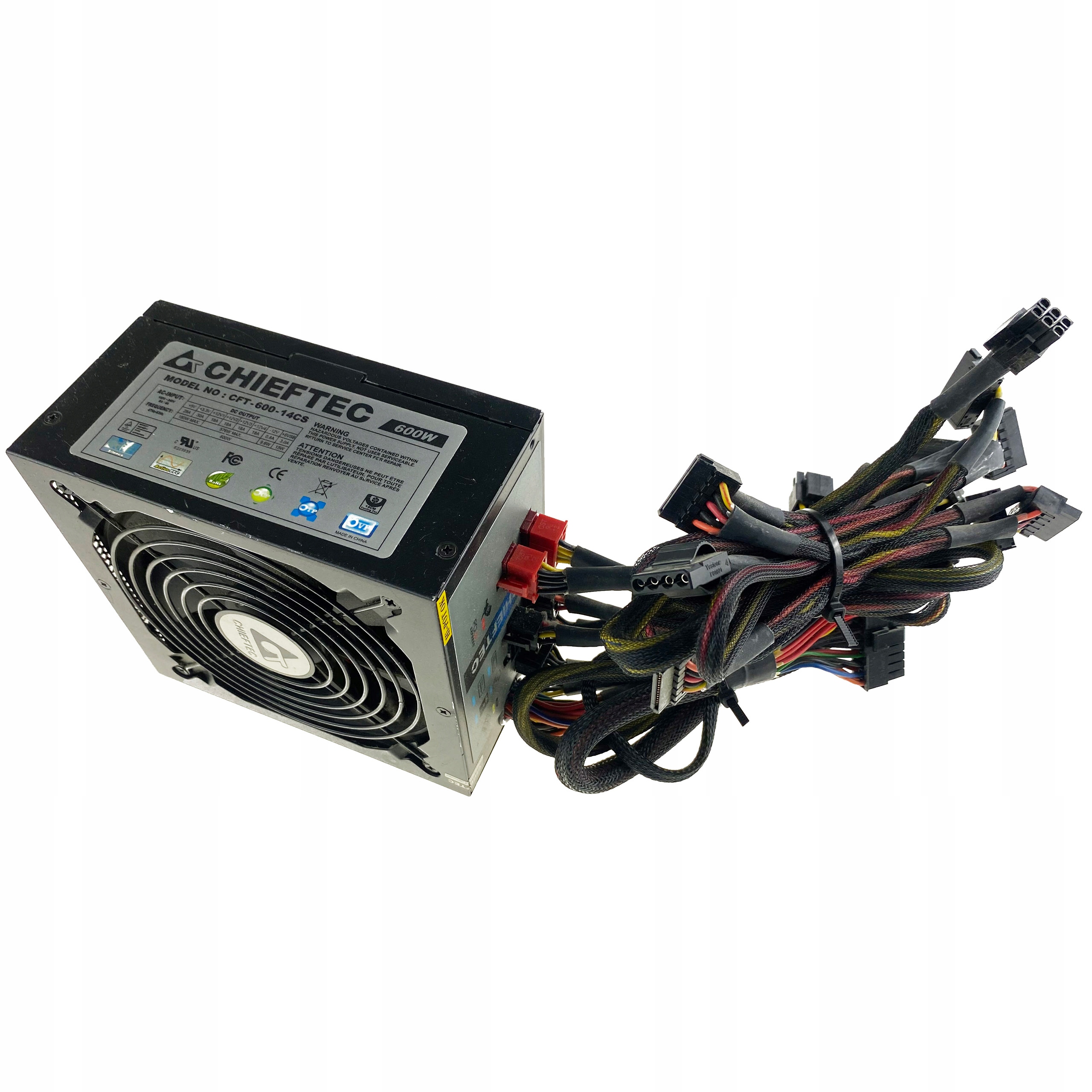 600W CHIEFTEC CFT-600-14CS 100% OK ŃvR • Cena, Opinie - Allegro