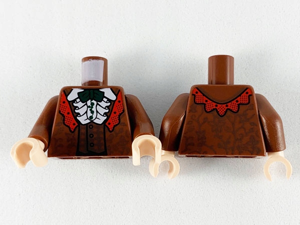 Lego Nowy Tors Reddish Brown Torso Robe hp185 Ron Weasley 973pb3701c01 ...