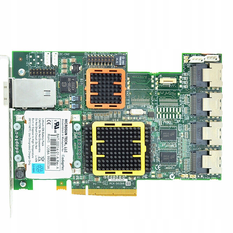 Adaptec ASR-51645 SAS RAID Vezérlő PCIe Akkumulátorral, (4060787337580 ...