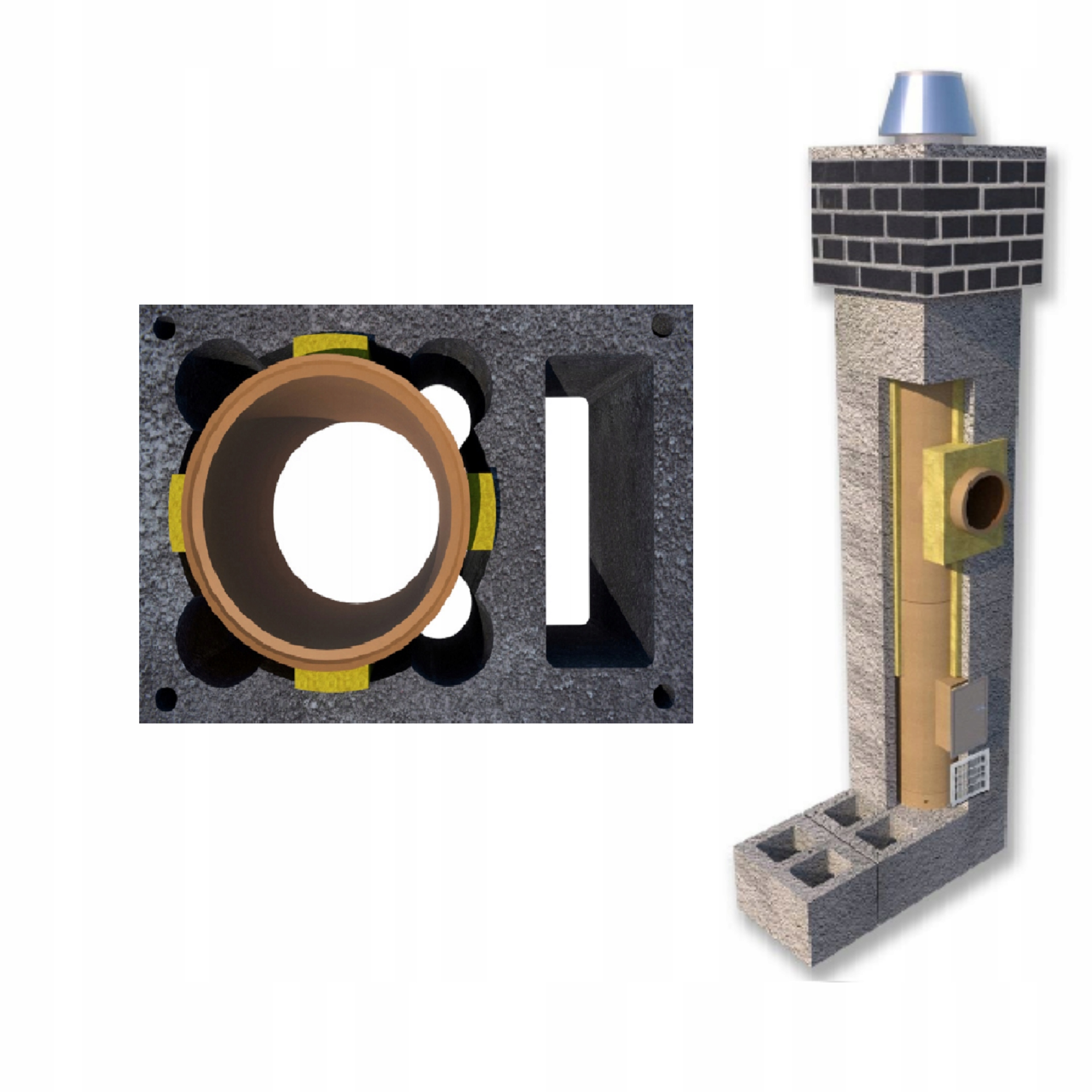 Komin 7m Systemowy fi 200 system kominowy (komin systemowy) • Cena, Opinie • Systemy kominowe ...