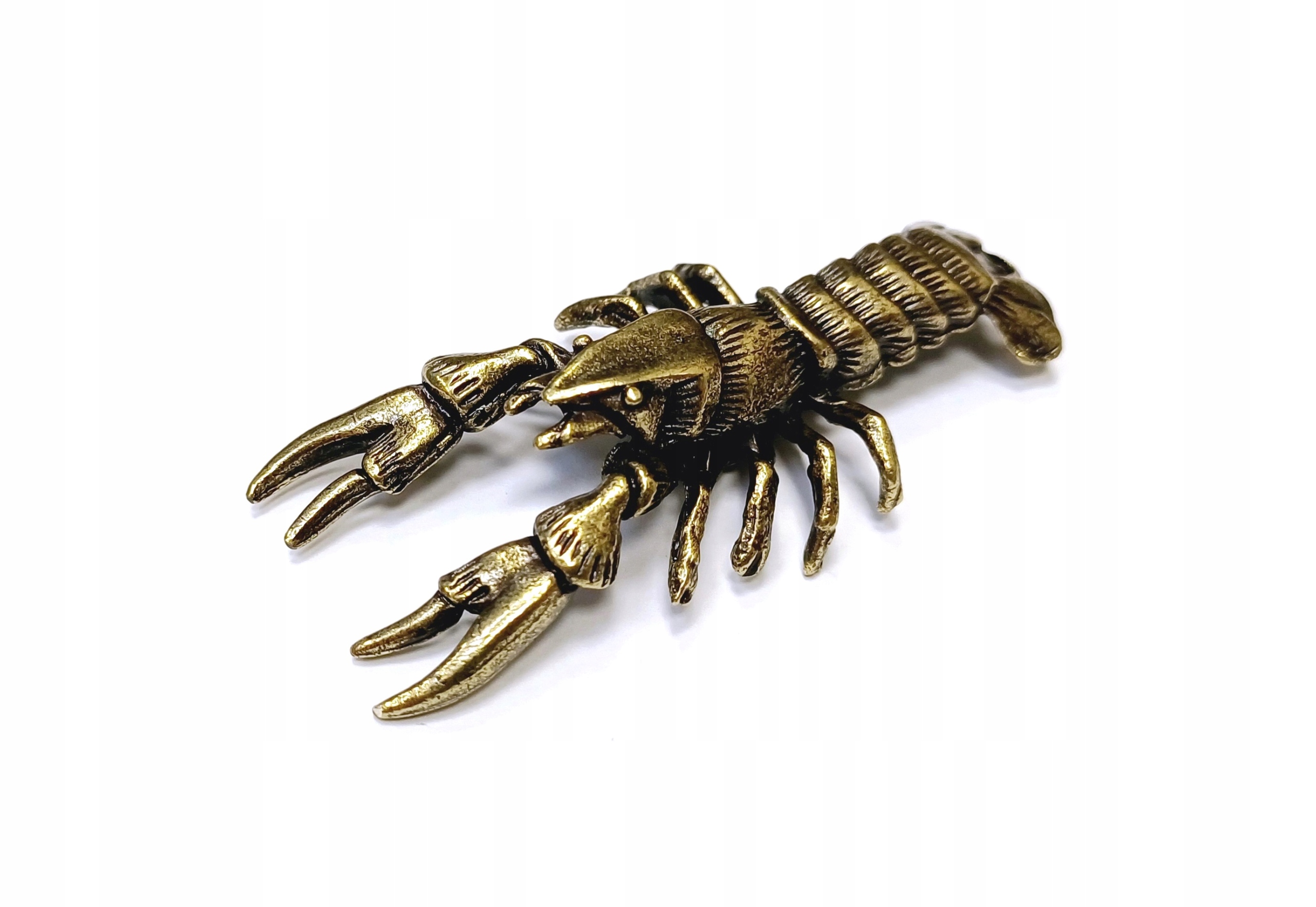 FIGURKA DEKORACYJNA NA BIURKO MOSIĘŻNY RAK HOMAR NASZYJNIK WISIOREK ...