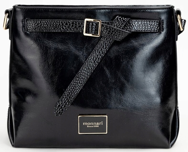 TOREBKA DAMSKA LISTONOSZKA CZARNA CROCO MONNARI (5904528823651) • Cena, Opinie • Listonoszki ...