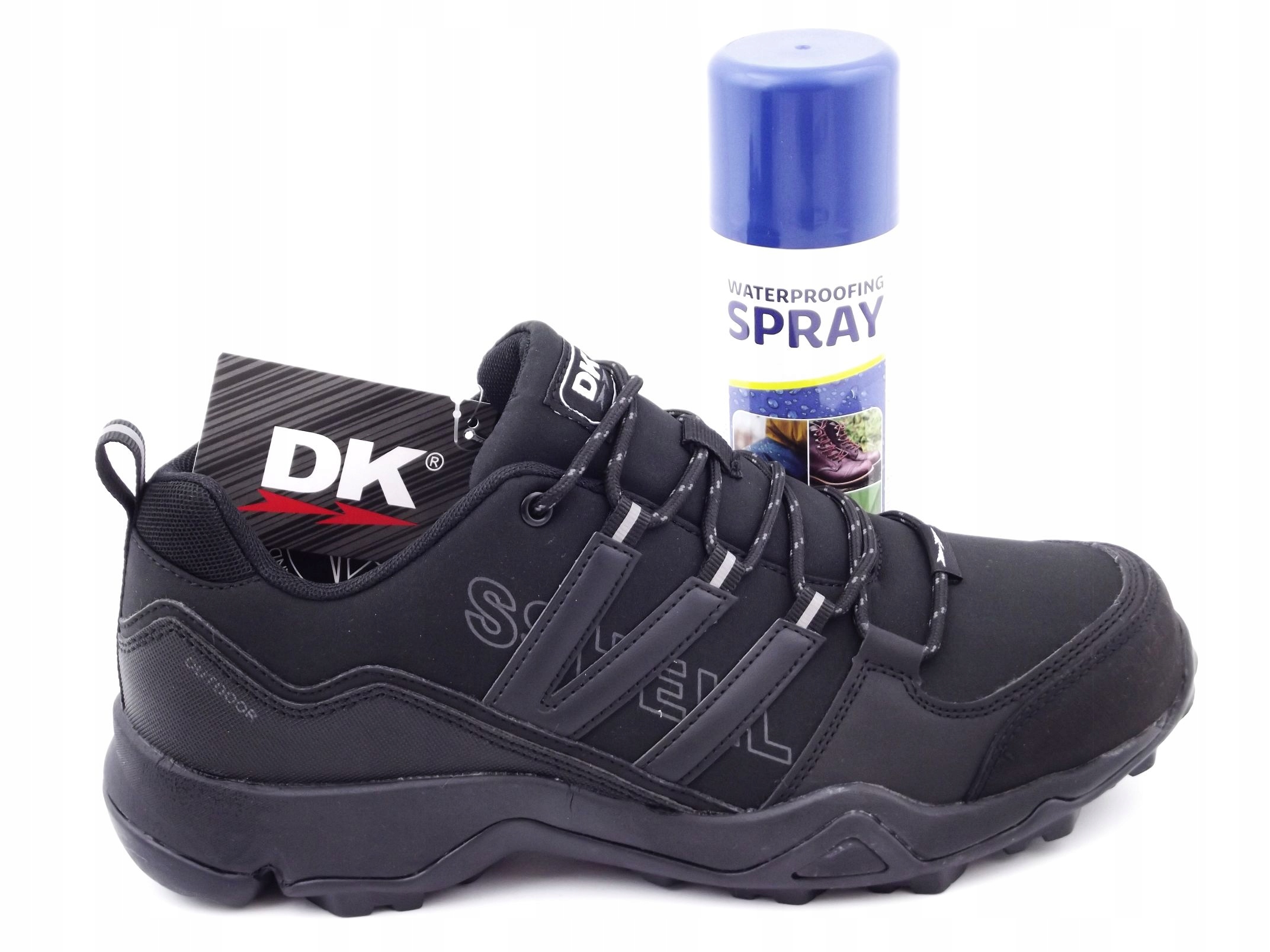 DK SPIRIT softshell buty trekingowe czarne r.43/GRATIS impregnat ...