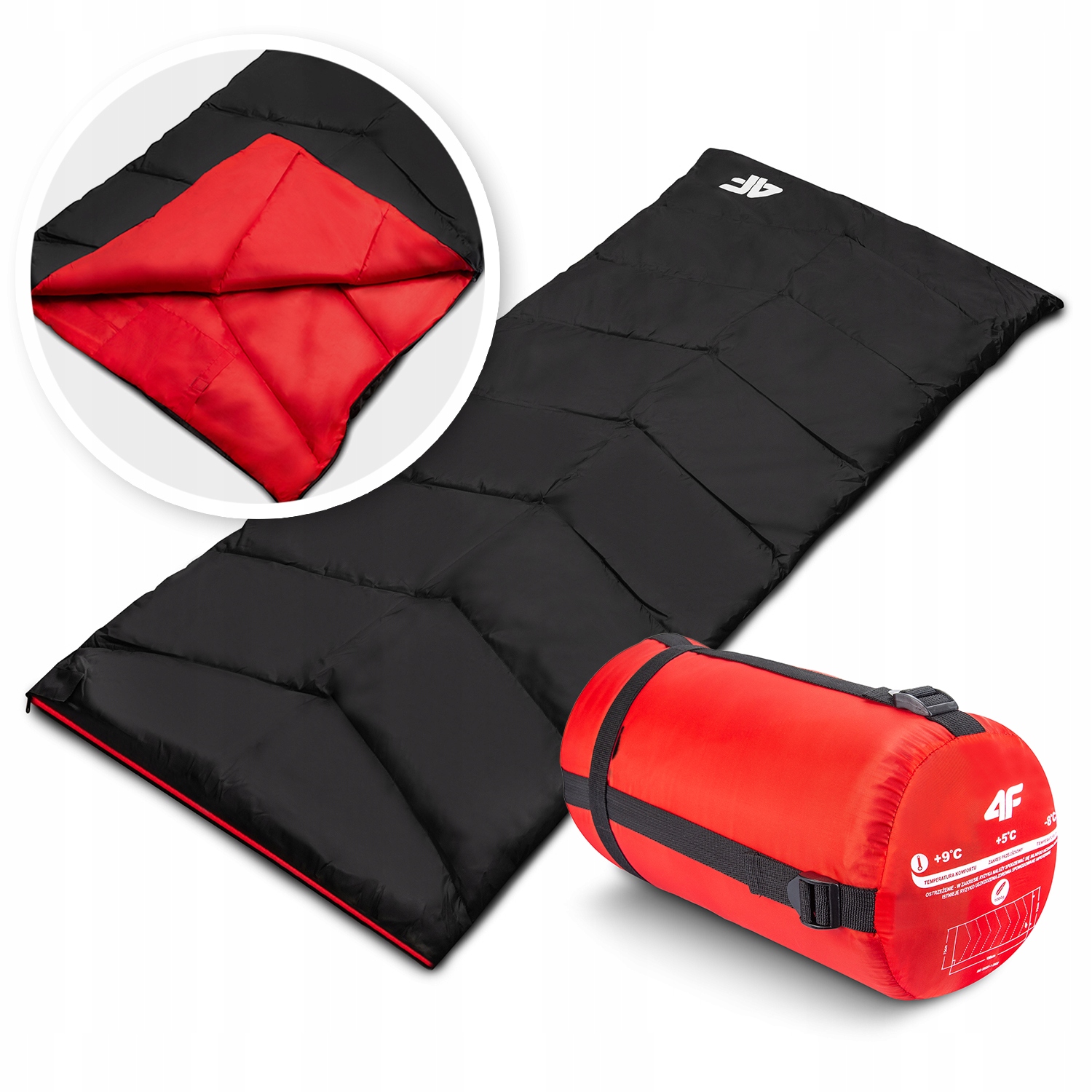 Śpiwór 4F SLBU008-WSS24A (190x75cm) - 5905700201762 - 15882817247 - Allegro