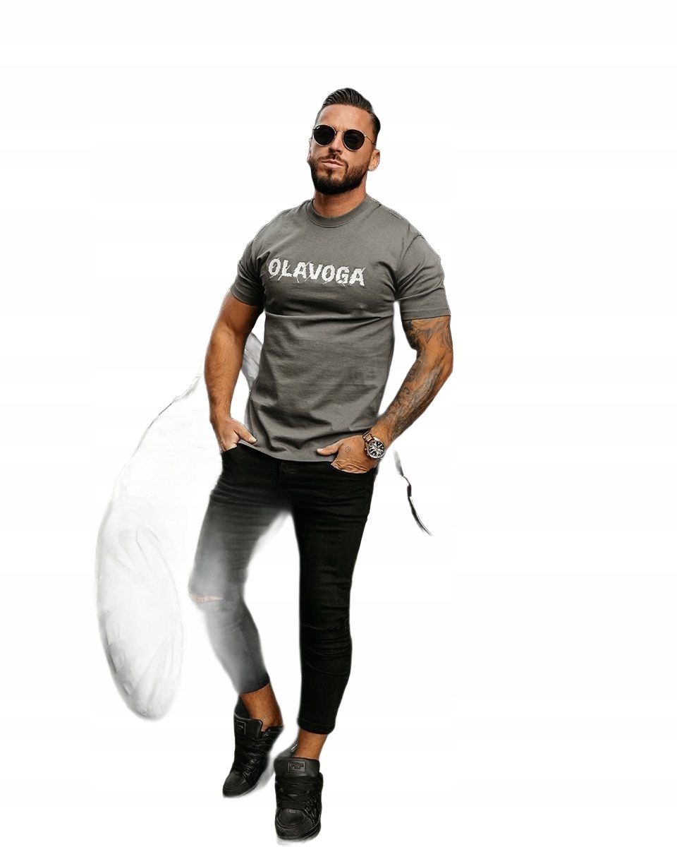 T-shirt męski OLAVOGA REAL 2025 grafit XL (5904031943501) • Cena ...