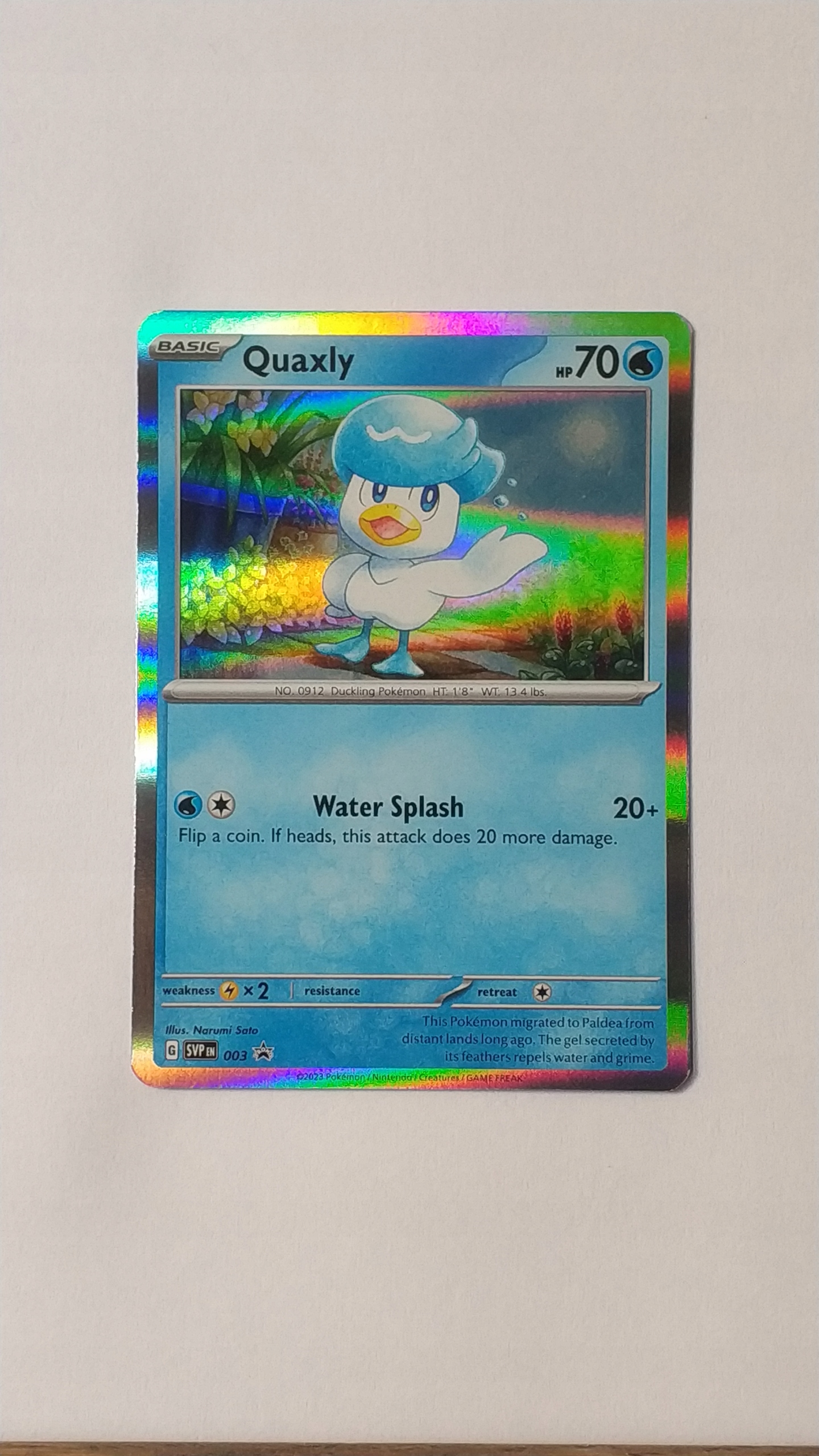 Quaxly - SVP003 - Holo Promo Scarlet & Violet - Stan: Używany 23.00PLN ...