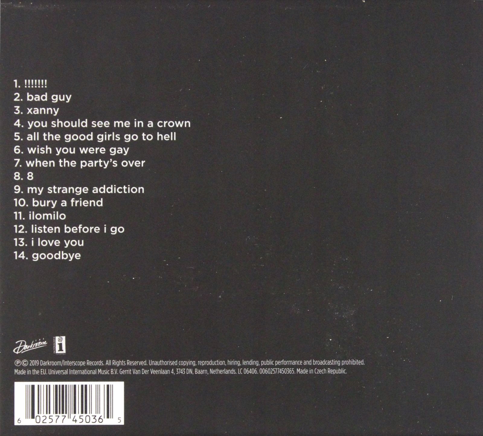 When We All Fall Asleep, Where Do We Go? (Deluxe Edition Box Set ...