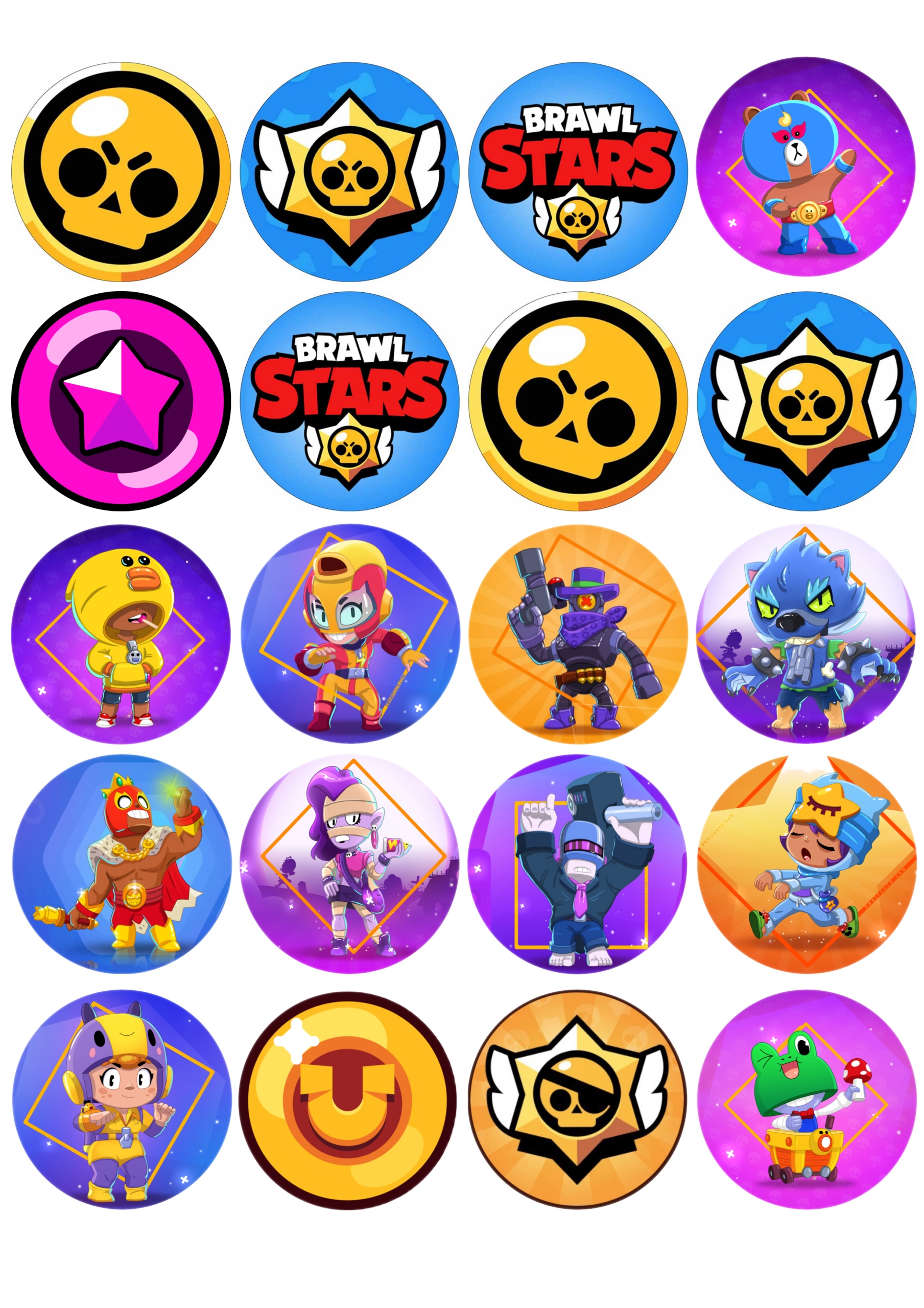 Wydruk masa cukrowa na tort BRAW STARS 2 (5905529690068) • Cena, Opinie ...