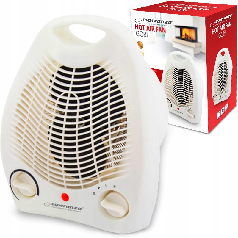 GRZEJNIK ELEKTRYCZNY FARELKA TERMOWENTYLATOR 2000W 12576478204 - Allegro.pl