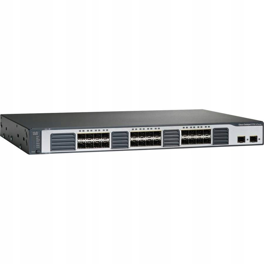 WS-C3750V2-24FS-S Switch CISCO 24x100MB SFP 2x1G SFP IP Base L3 1U ...